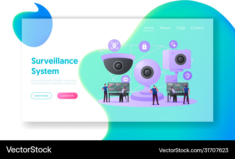 Security characters monitoring surveillance system