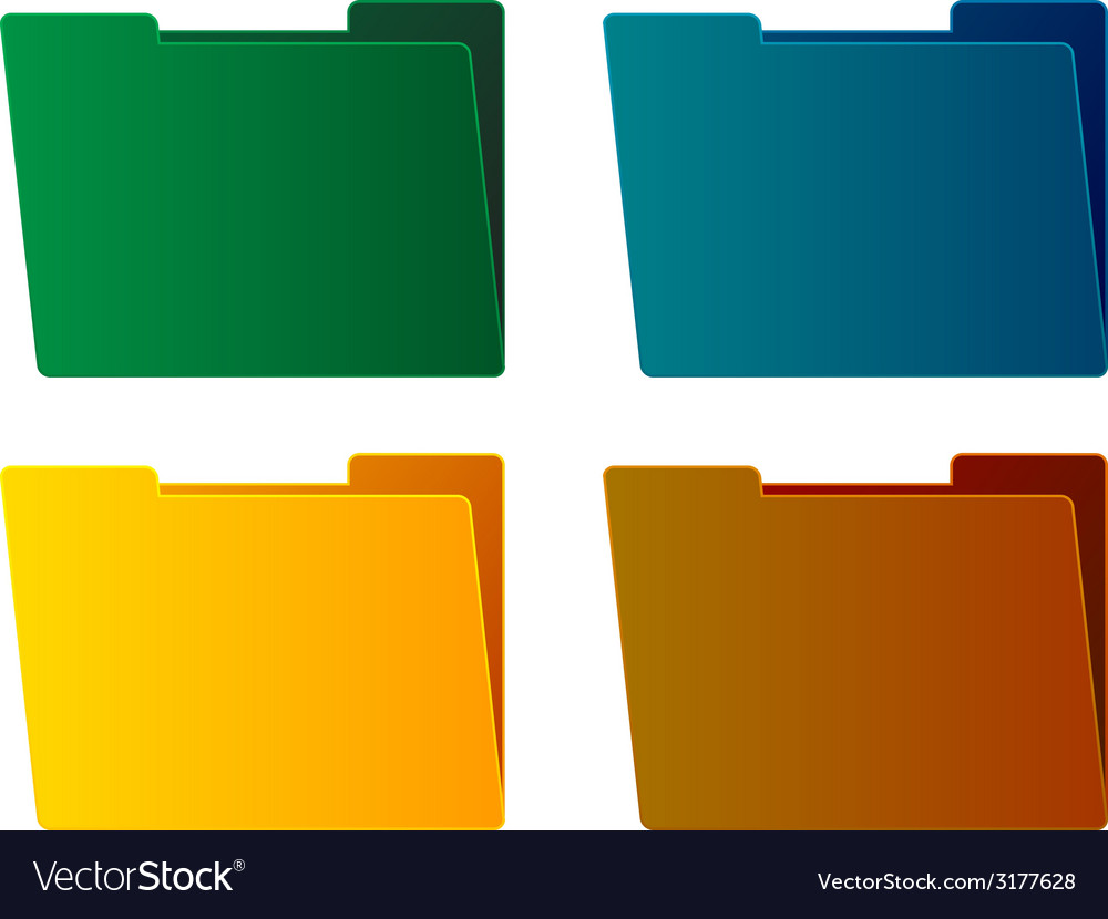 Folders Royalty Free Vector Image - VectorStock