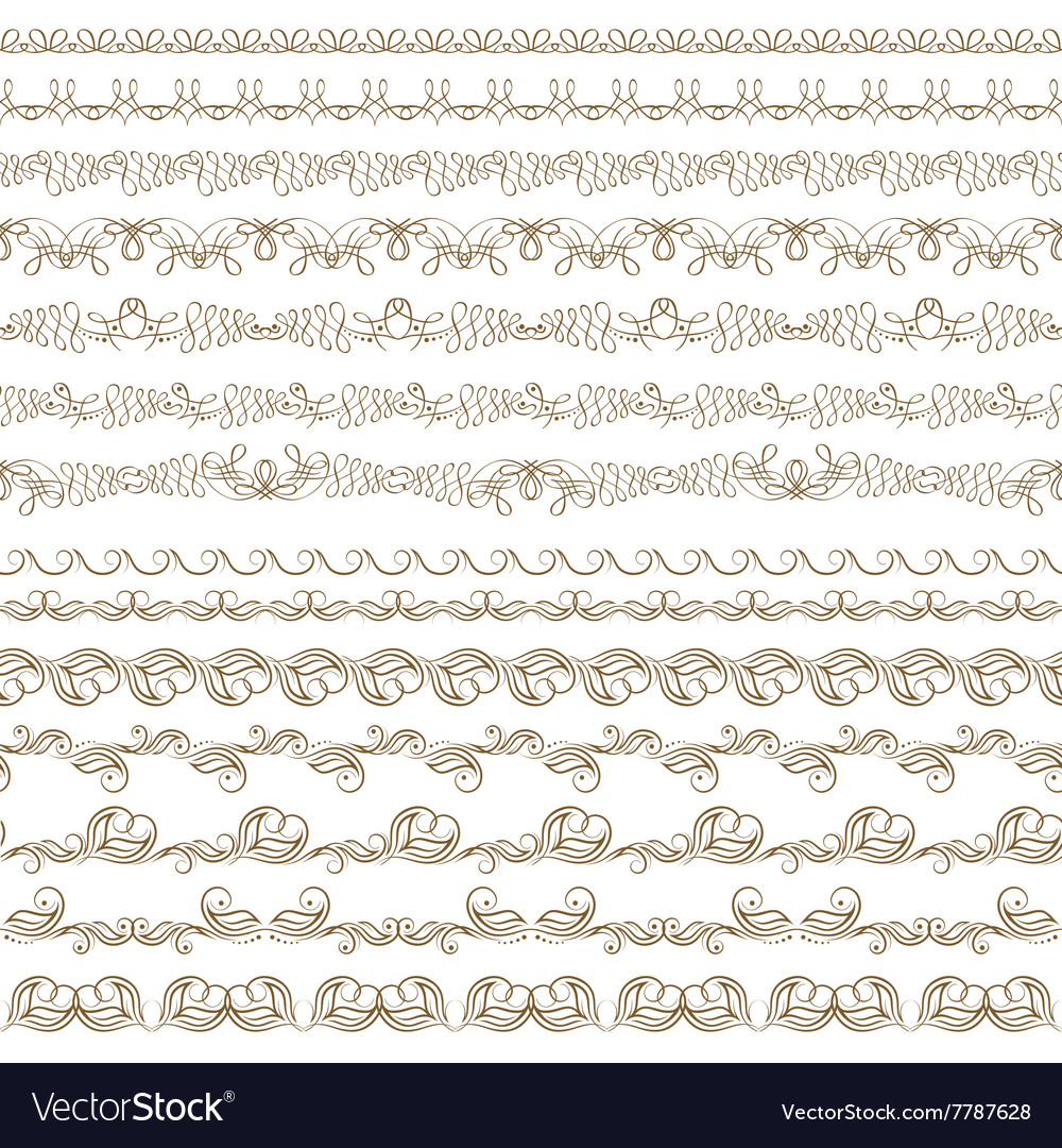 Horizontal elements decoration Royalty Free Vector Image