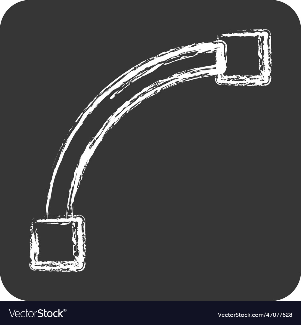 Icon draw arc related to graphic design tools Vector Image