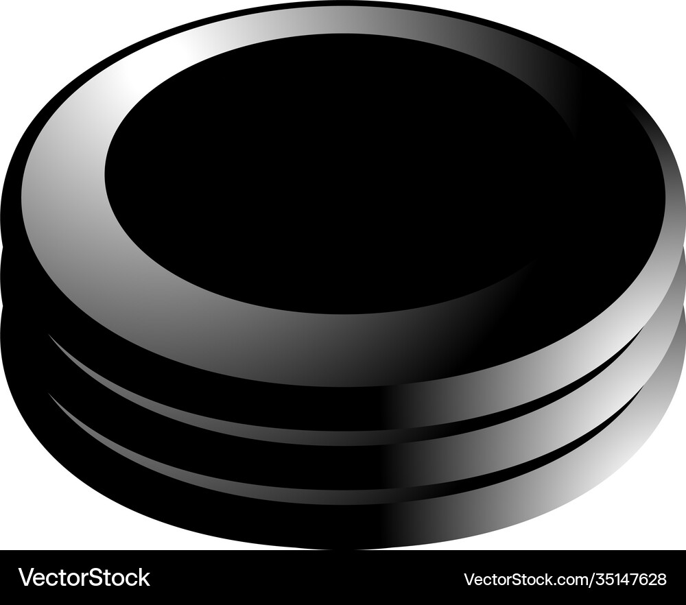 Monochrome 3 stacked coin medals Royalty Free Vector Image