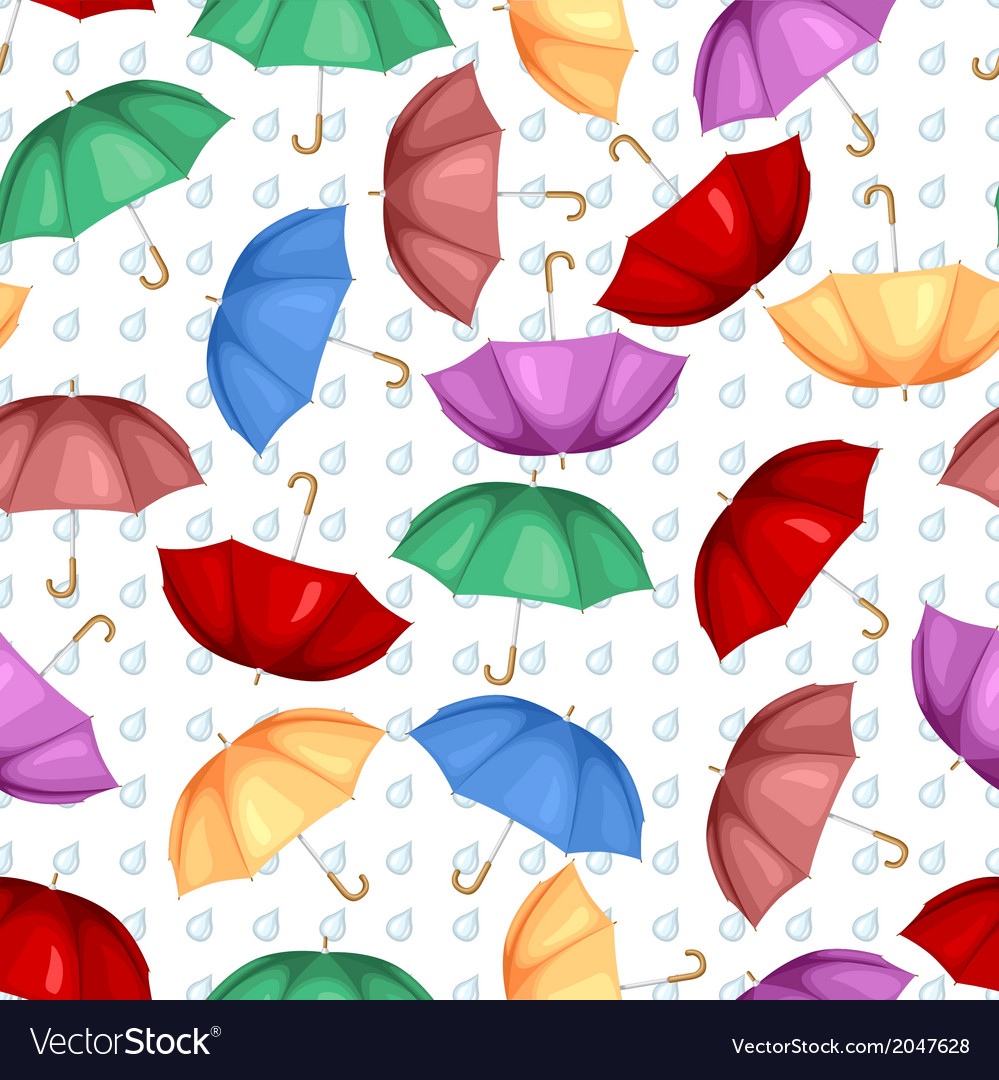 Umbrella pattern Royalty Free Vector Image - VectorStock