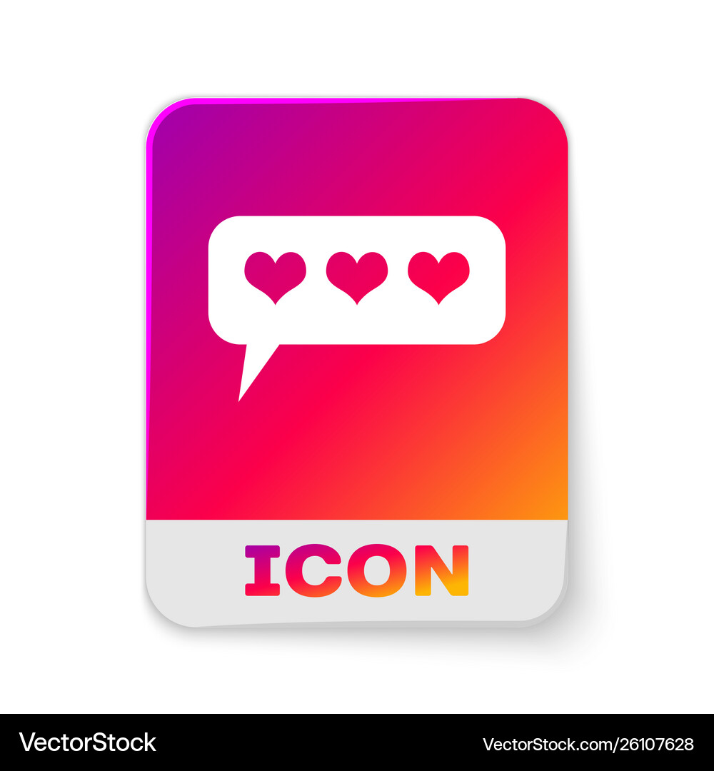 White like and heart icon isolated on Royalty Free Vector