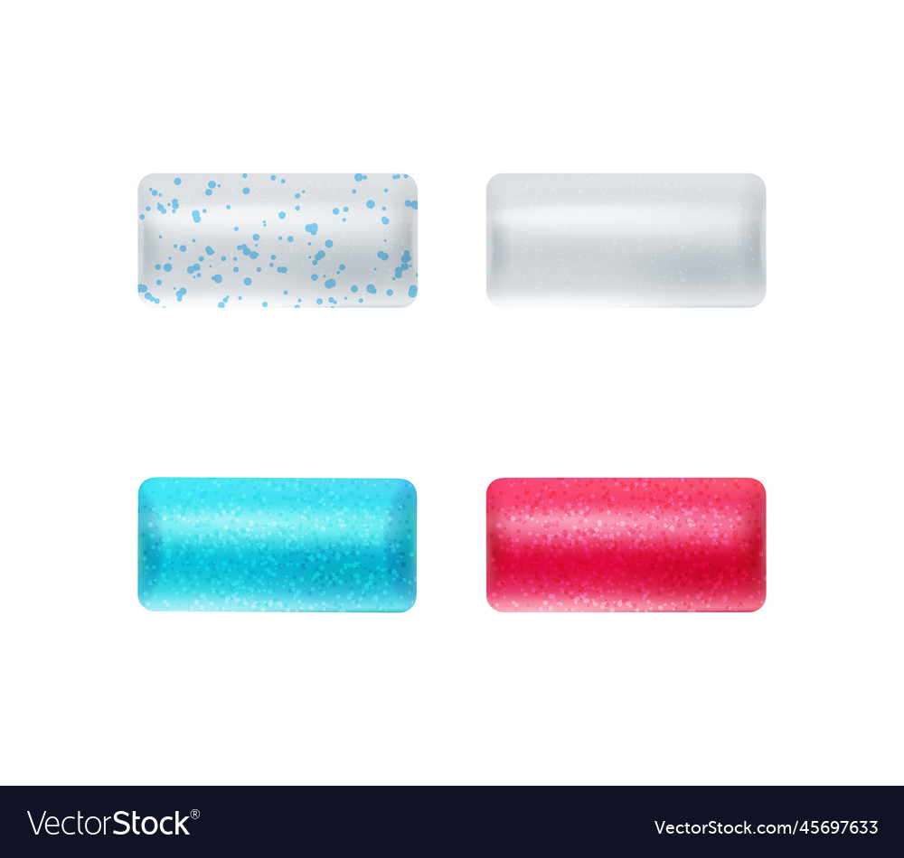Chewing gum pellets composition Royalty Free Vector Image