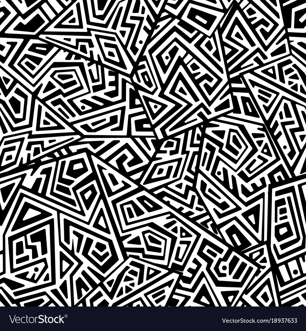 Creative seamless pattern Royalty Free Vector Image