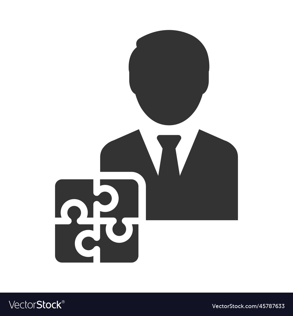 Customer solution icon Royalty Free Vector Image