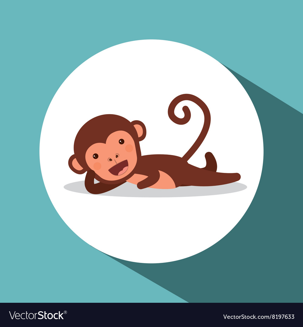 Cute monkey design Royalty Free Vector Image - VectorStock
