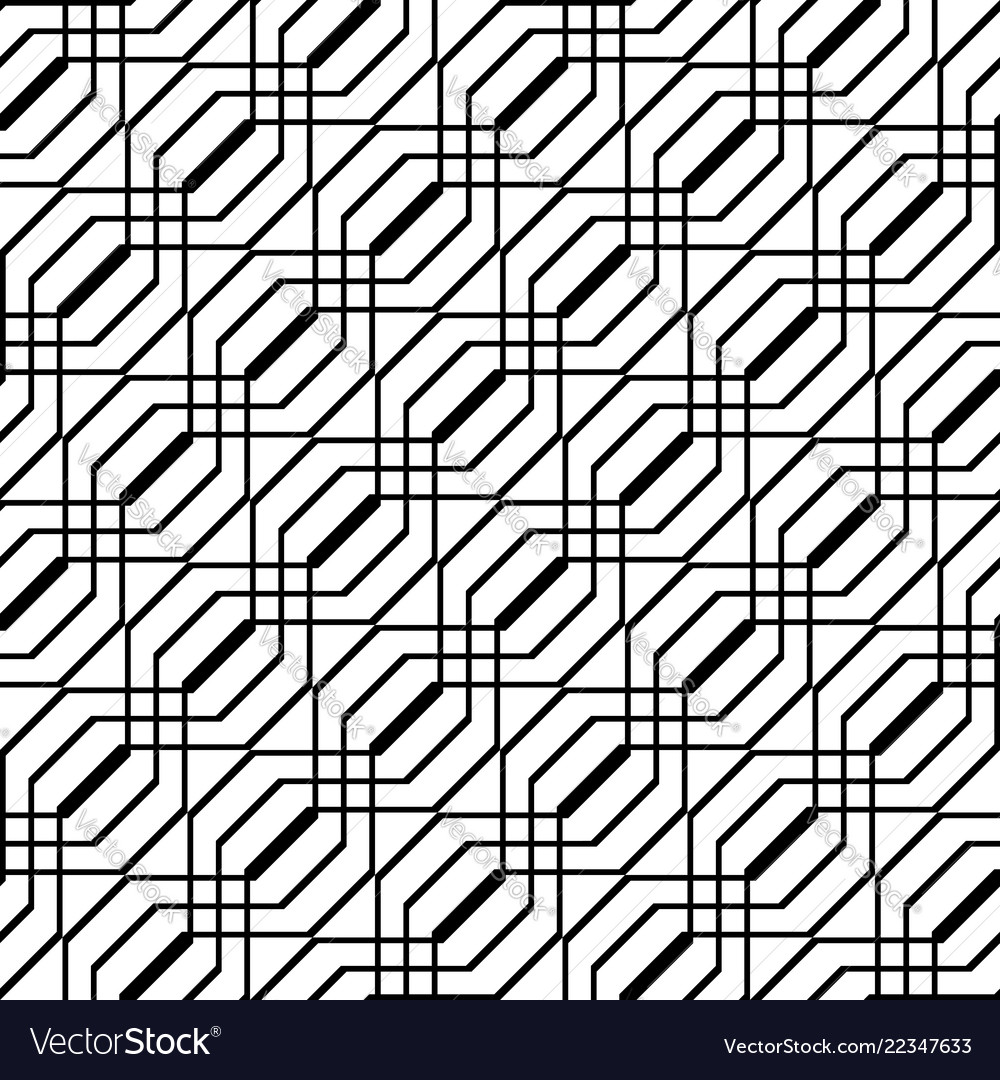 Design seamless monochrome geometric pattern Vector Image