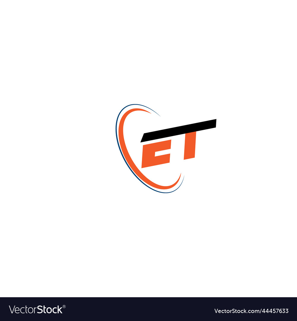 Et-logo Royalty Free Vector Image - VectorStock