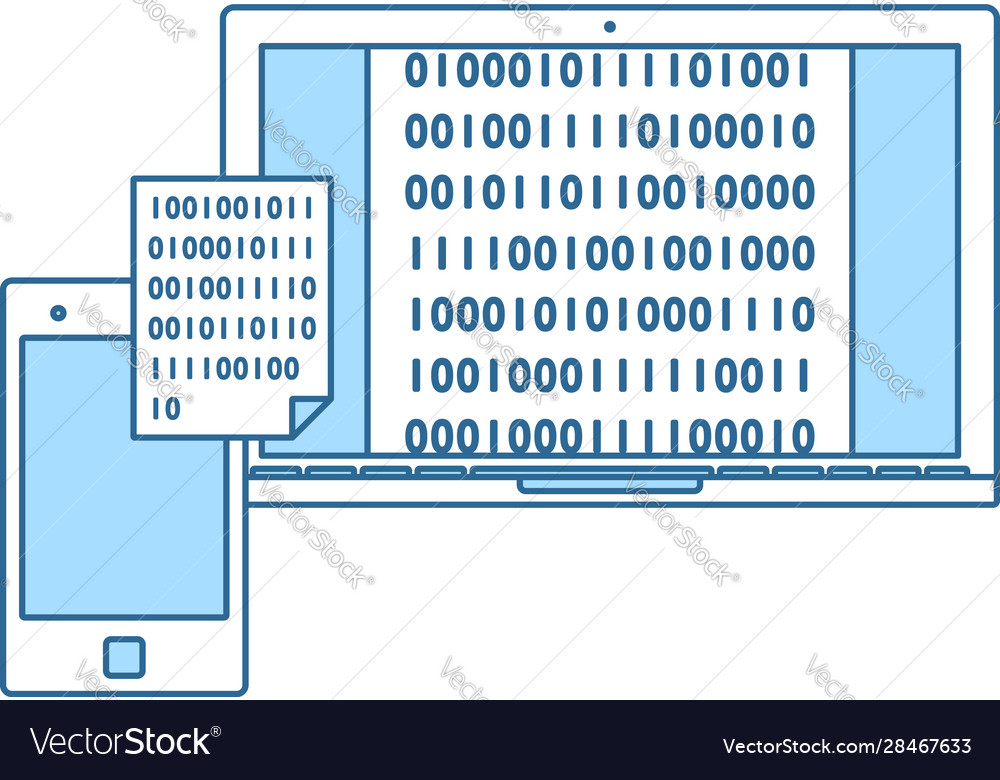 Exchanging data icon Royalty Free Vector Image