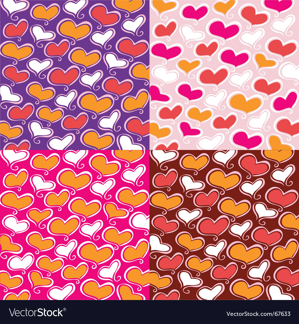 Heart pattern Royalty Free Vector Image - VectorStock