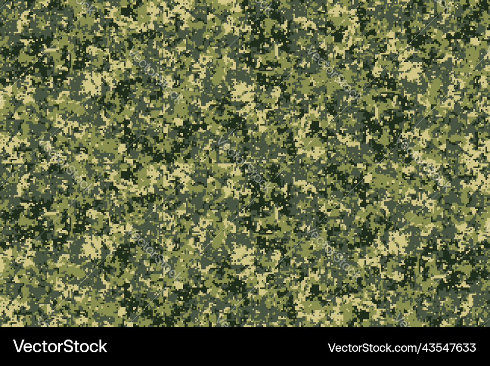 Pixel camouflage for a soldier army uniform Vector Image