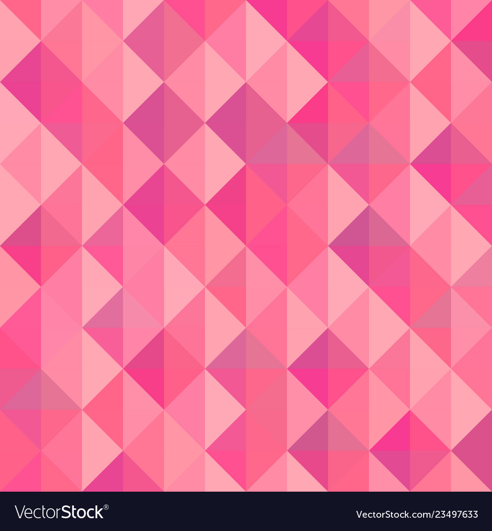 Triangle pattern on seampless pink Royalty Free Vector Image