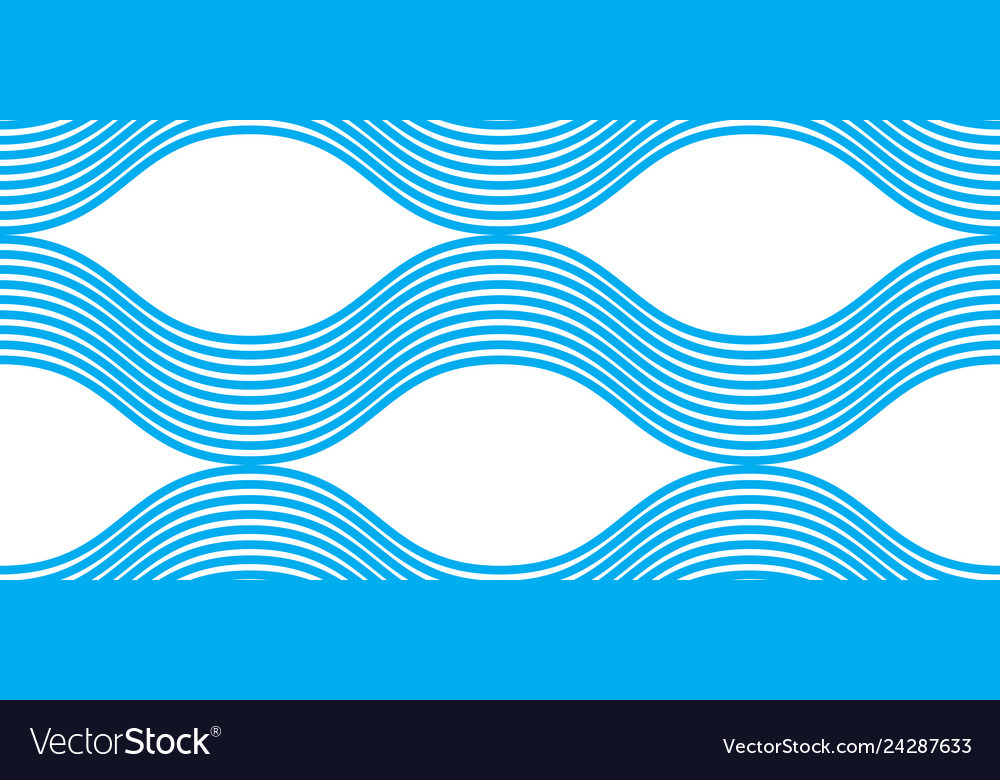 Water waves seamless pattern curve lines abstract Vector Image Water waves seamless pattern curve lines abstract Vector Image