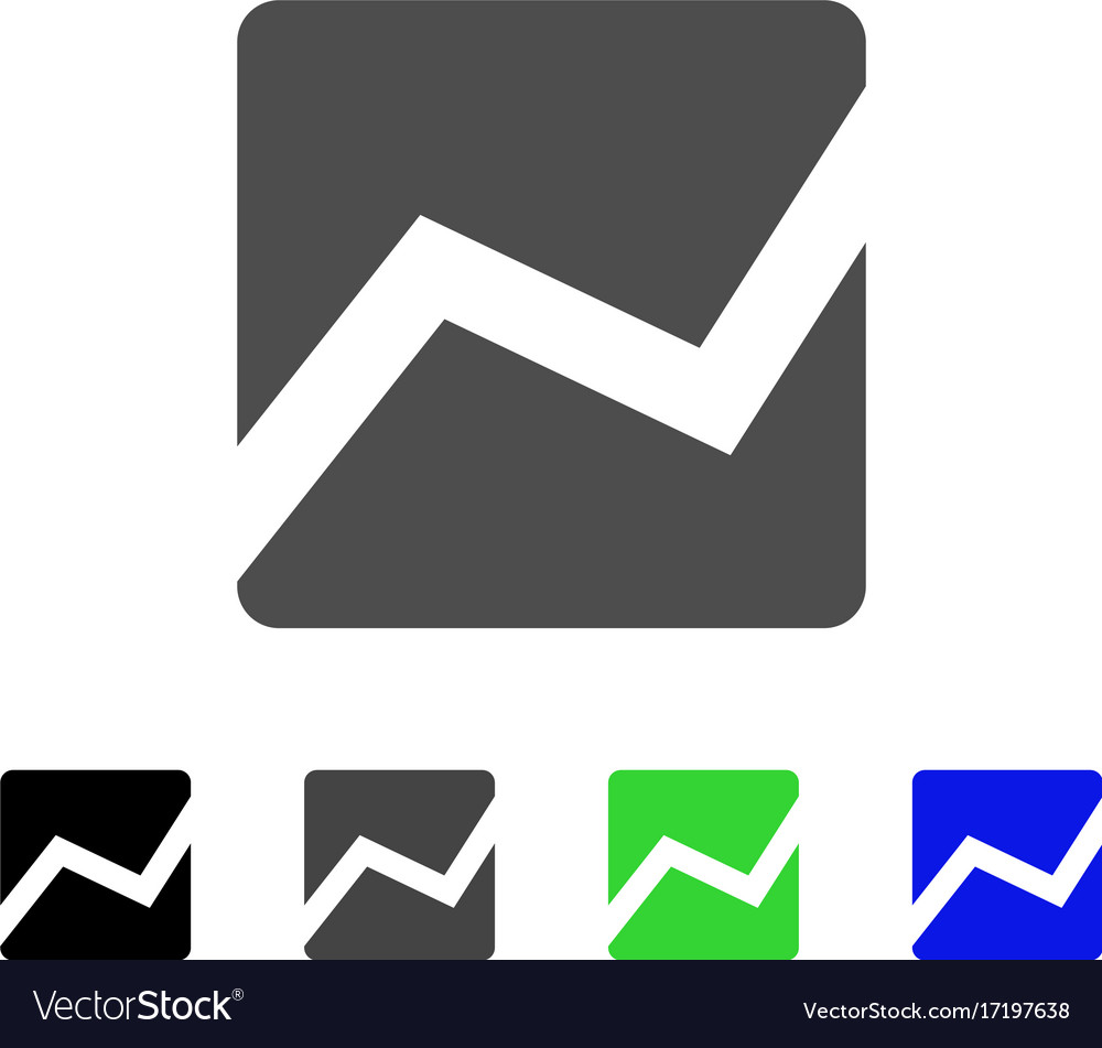 Analytics chart icon Royalty Free Vector Image