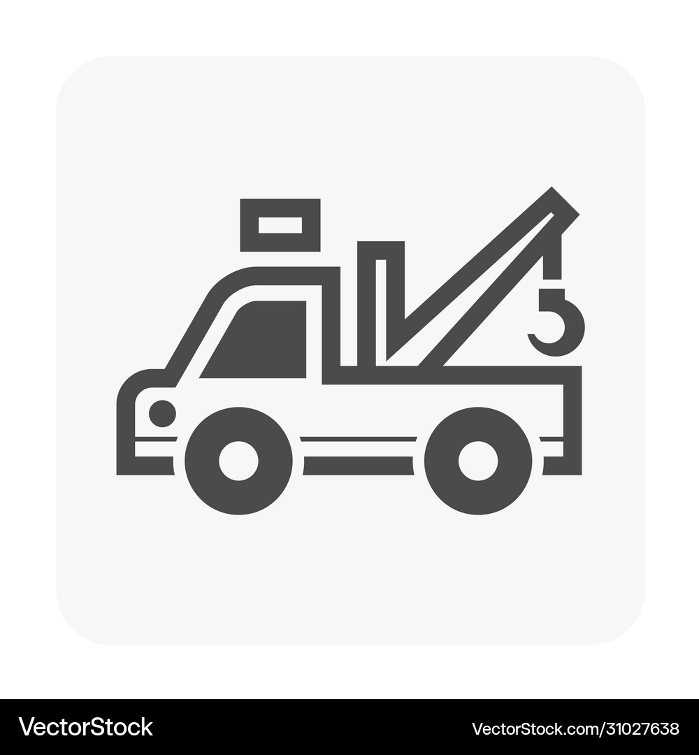Car tow truck Royalty Free Vector Image - VectorStock
