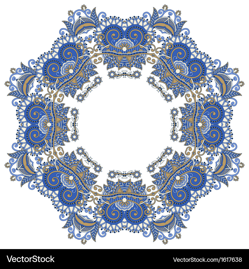 Circle ornament ornamental round lace Royalty Free Vector