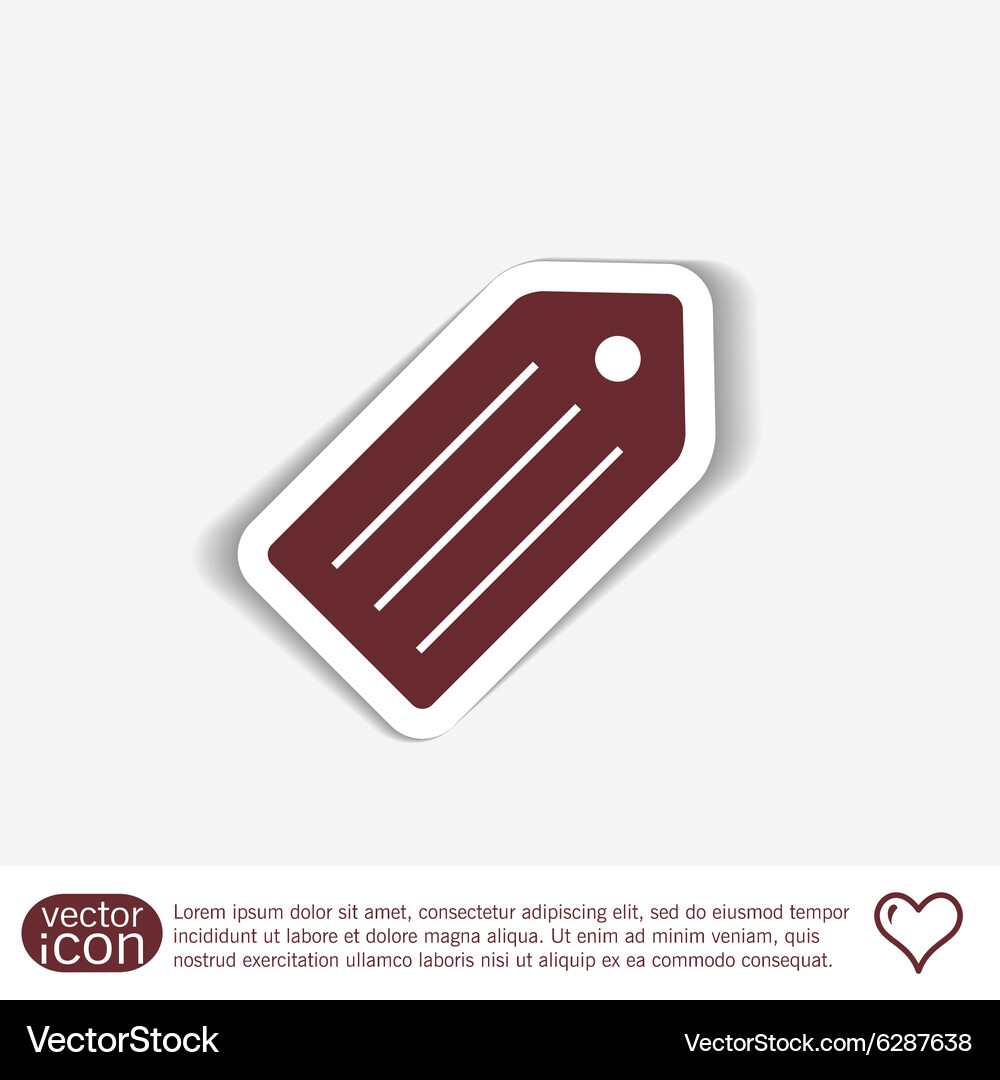 Label symbol for clothing or goods Royalty Free Vector Image