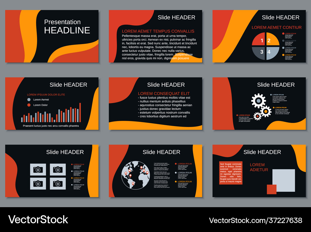 Professional business presentation design template