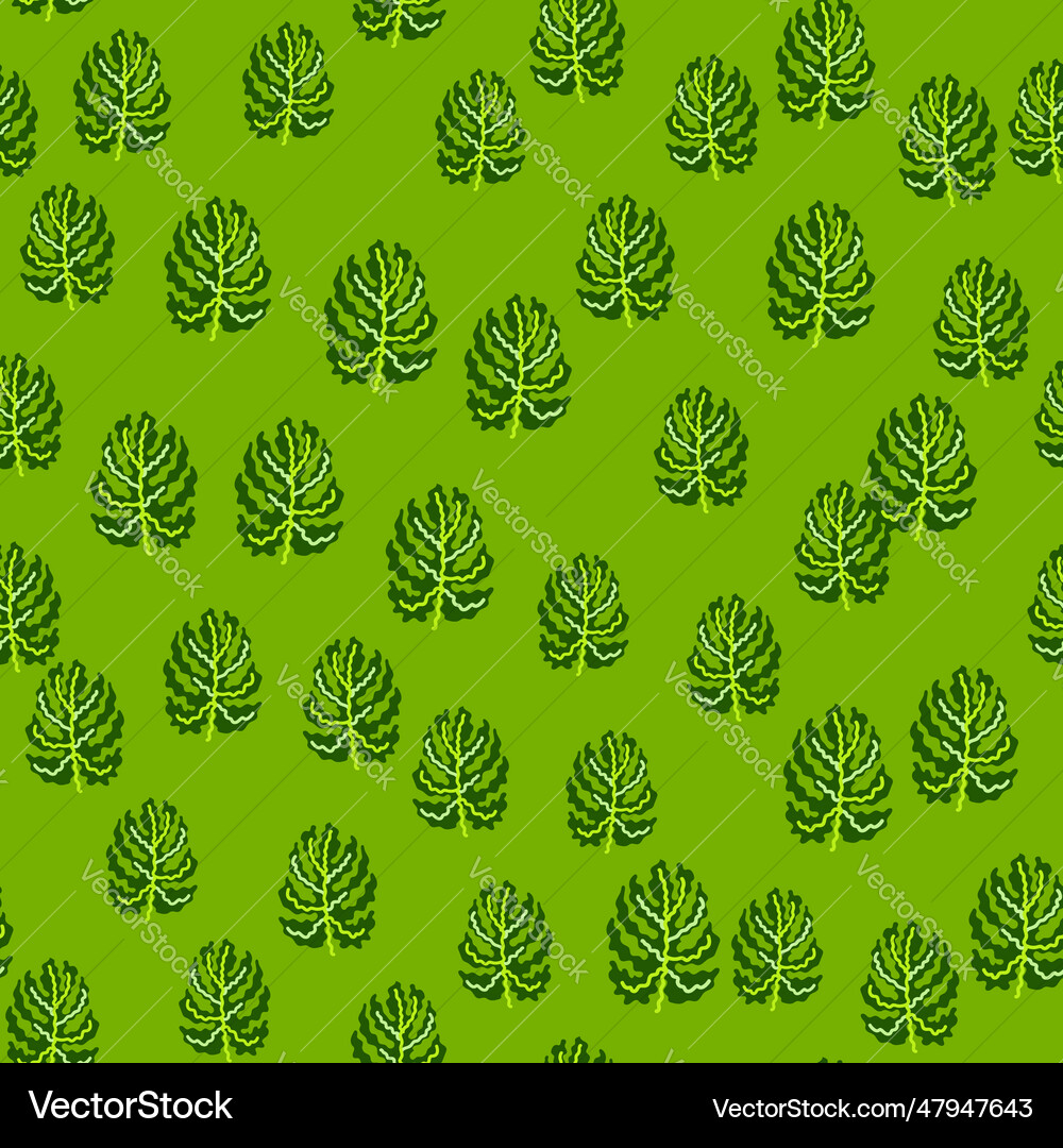 Abstract tropical monstera leaves seamless Vector Image