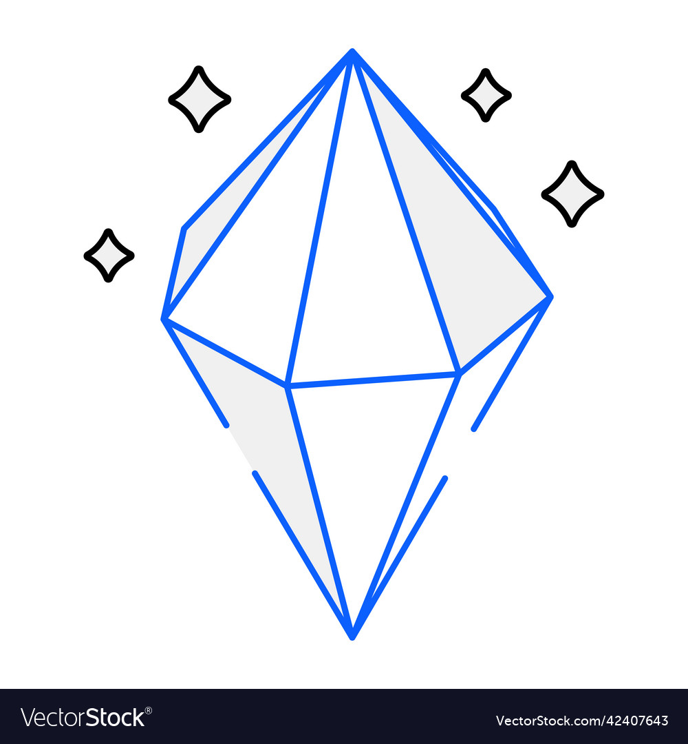 Gemstone Royalty Free Vector Image - VectorStock