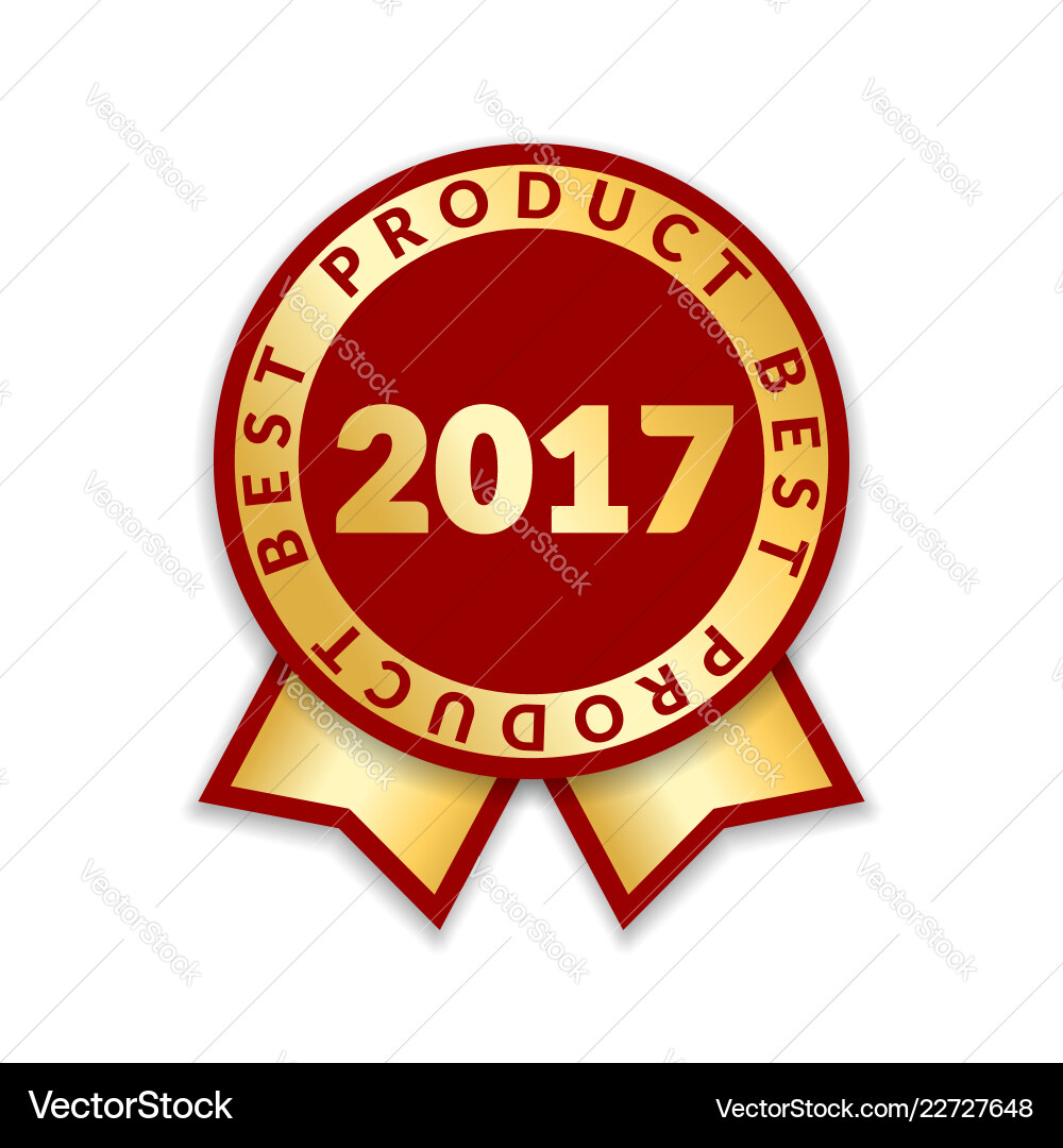 Award ribbon the best Royalty Free Vector Image