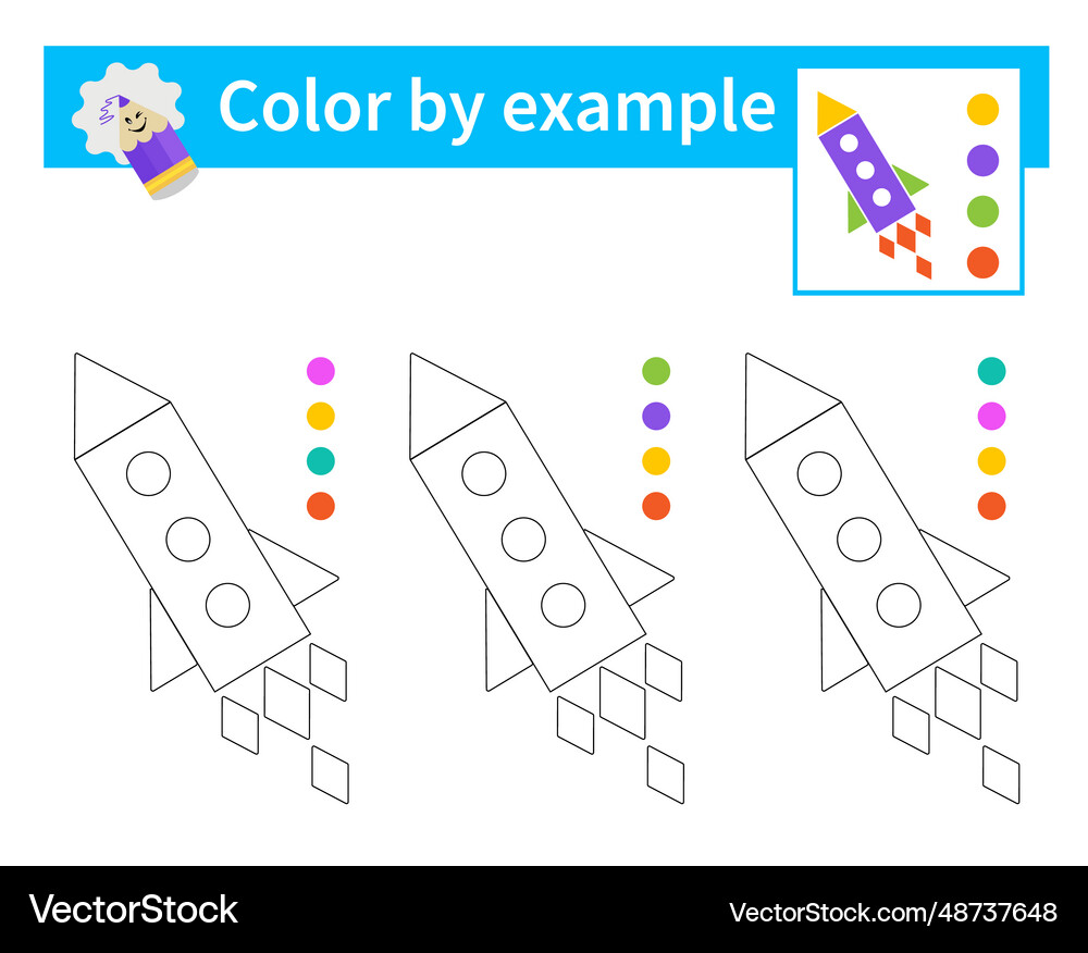 Educational game for kids coloring pages Vector Image