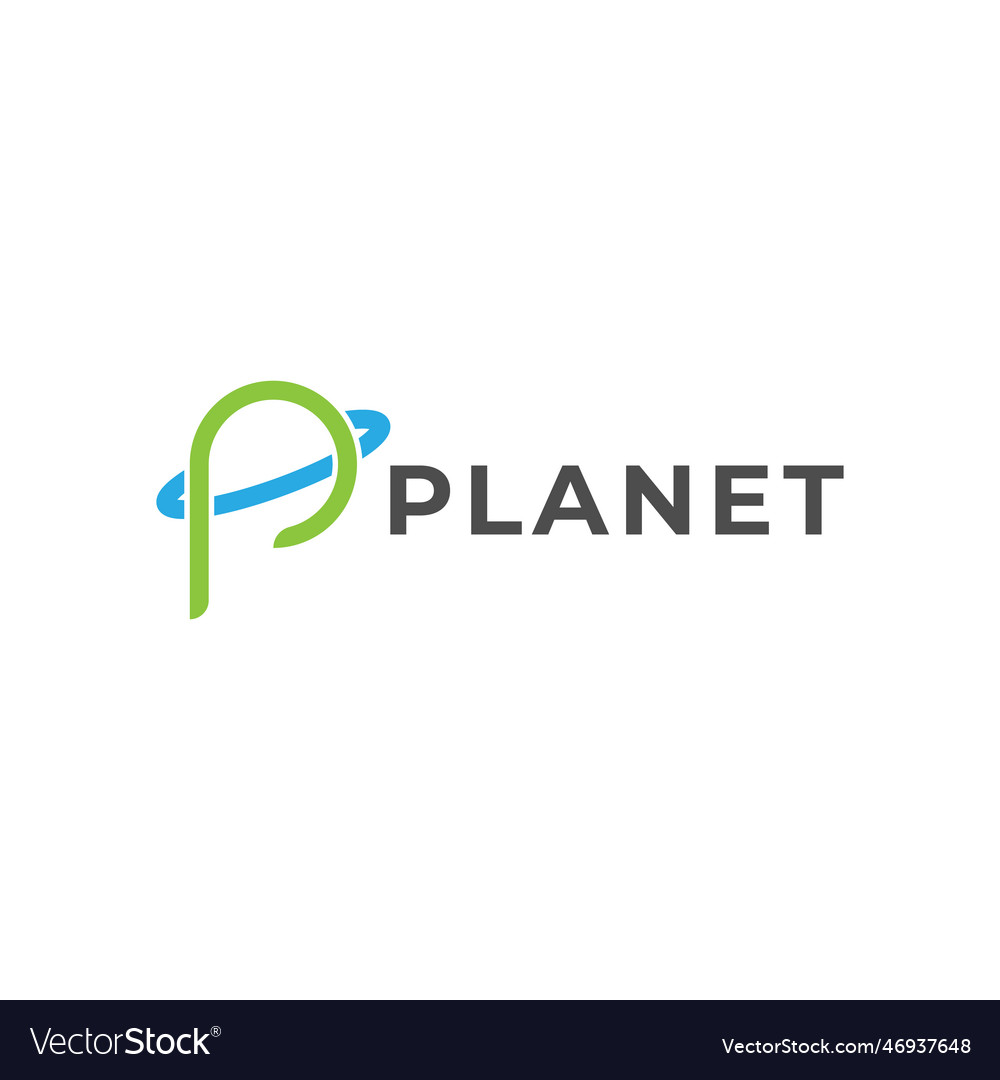 Eps10 blue and initial letter p logo Royalty Free Vector Eps10 blue and initial letter p logo Royalty Free Vector