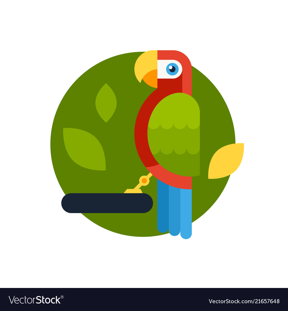Flat bird Royalty Free Vector Image - VectorStock