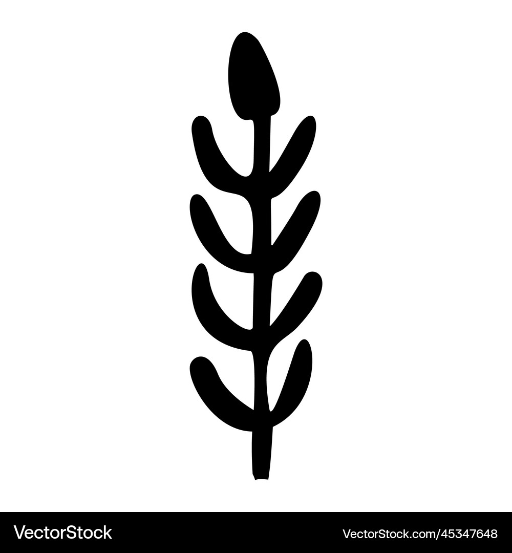 Folkart flower botanical kids Royalty Free Vector Image