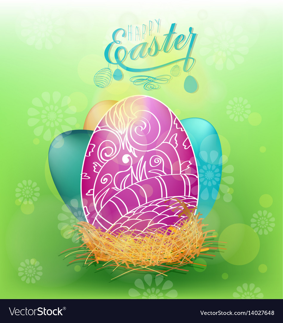 Happy easter Royalty Free Vector Image - VectorStock