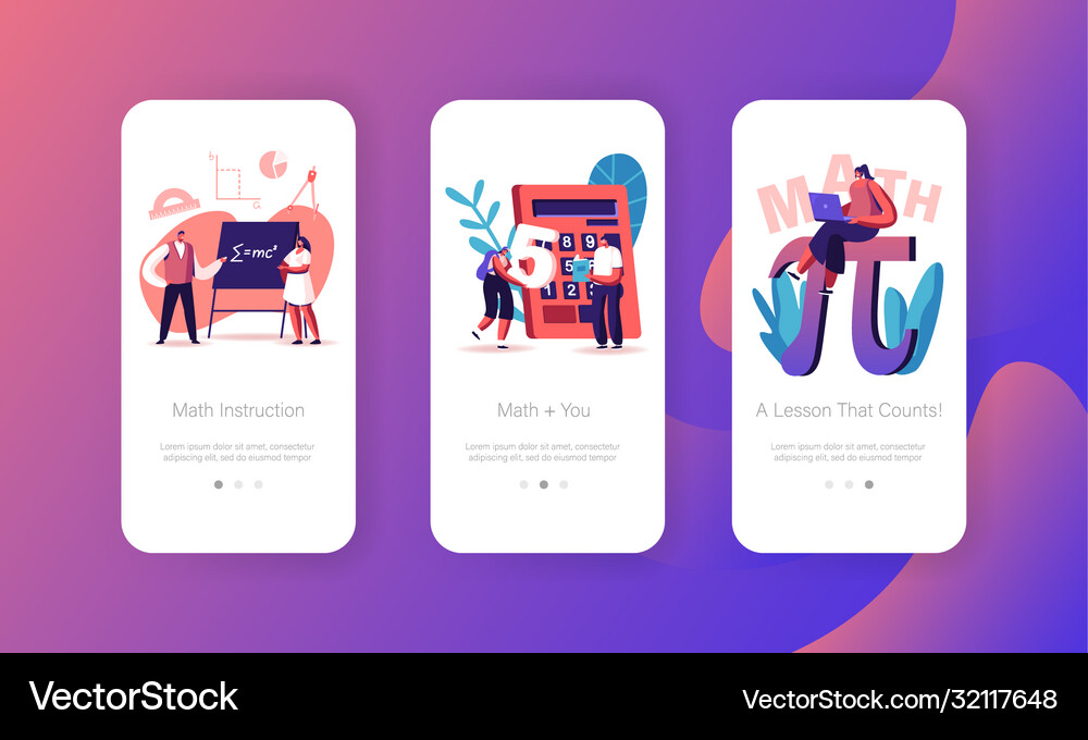 Higher education in university college mobile app Vector Image