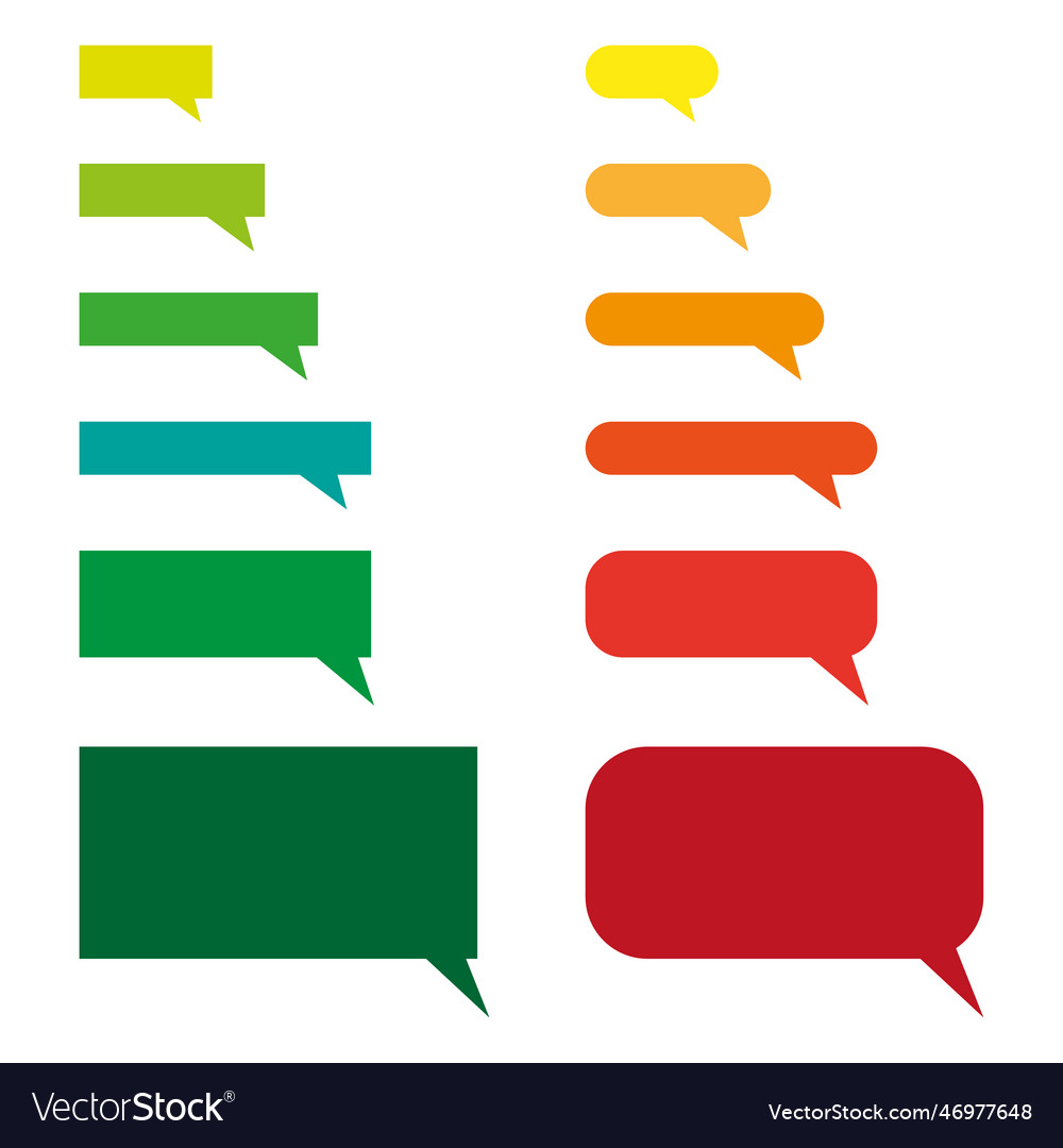 Message template chatting sms template bubbles Vector Image