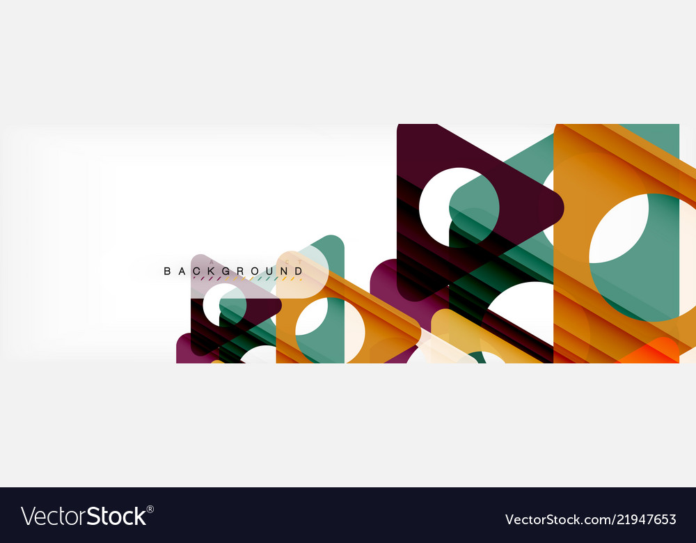 Abstract geometric background modern overlapping Vector Image