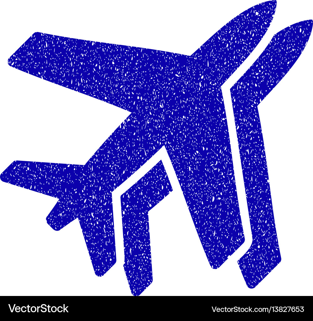 Airlines icon grunge watermark Royalty Free Vector Image