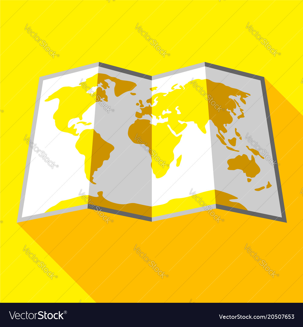 Bright colored map Royalty Free Vector Image - VectorStock