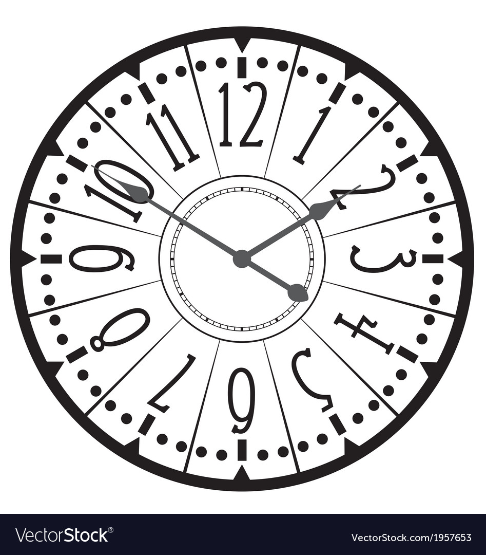 Clock Royalty Free Vector Image - VectorStock