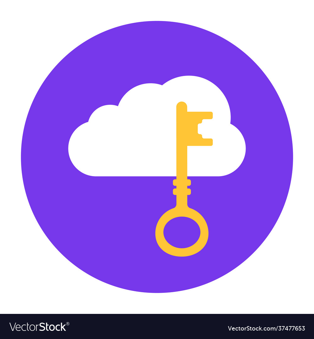 Cloud key Royalty Free Vector Image - VectorStock