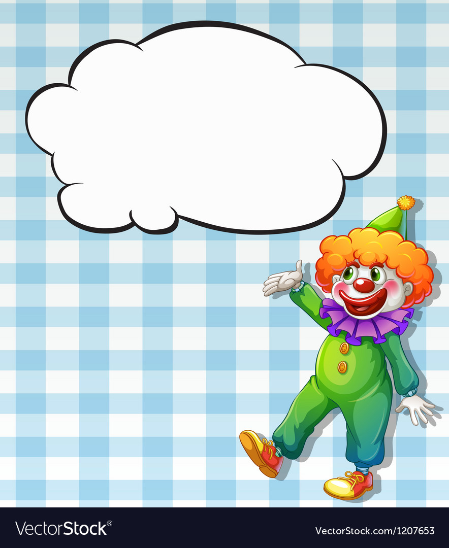 Clown bubble Royalty Free Vector Image - VectorStock