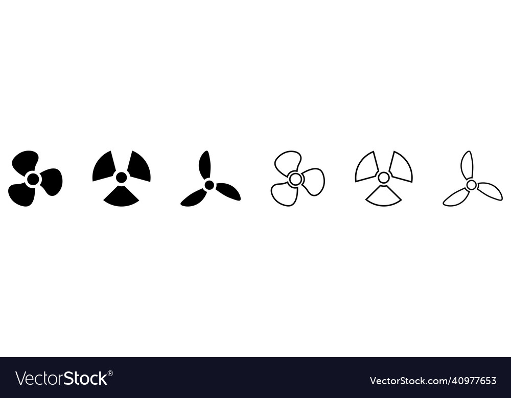 Fan icons Royalty Free Vector Image - VectorStock