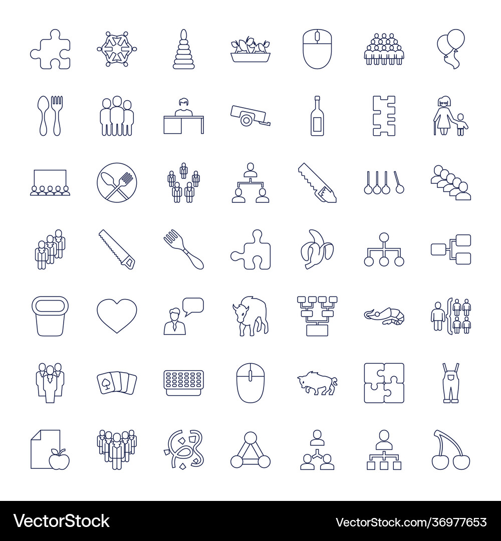 Group icons Royalty Free Vector Image - VectorStock