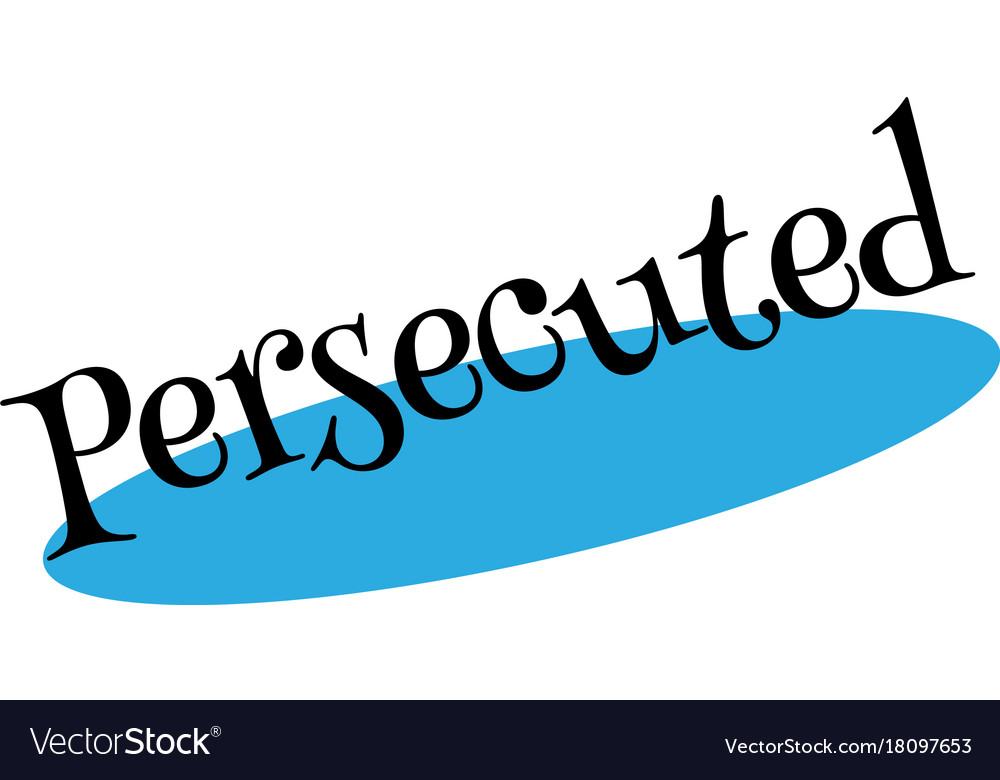Persecuted rubber stamp Royalty Free Vector Image