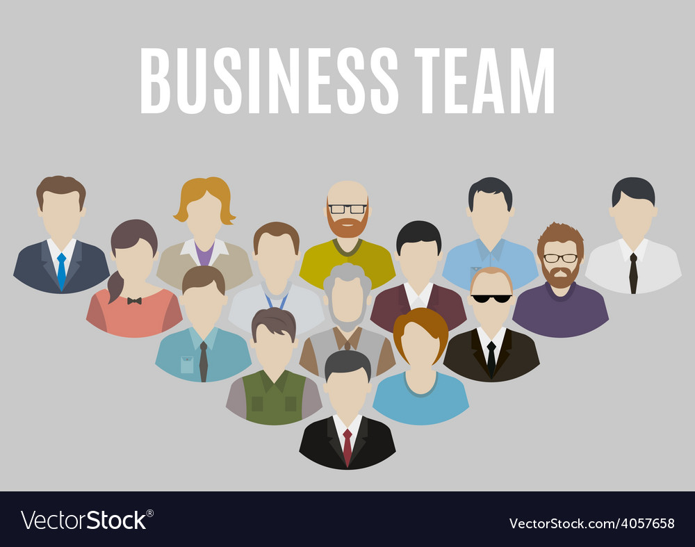 Business team Royalty Free Vector Image - VectorStock
