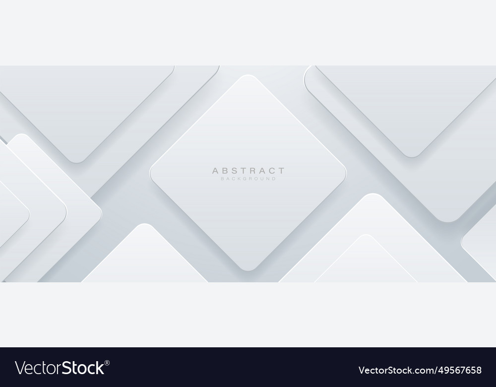 White cube boxes pattern wall background 3d Vector Image