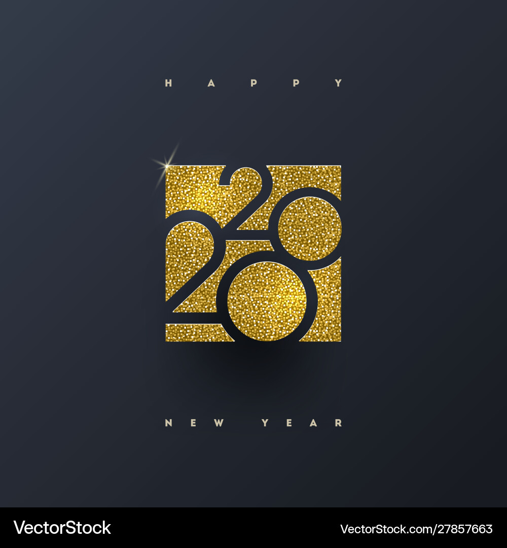 2020 new year logo - greeting design Royalty Free Vector