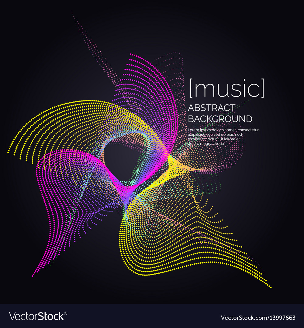 Abstract background with a dynamic waves Vector Image