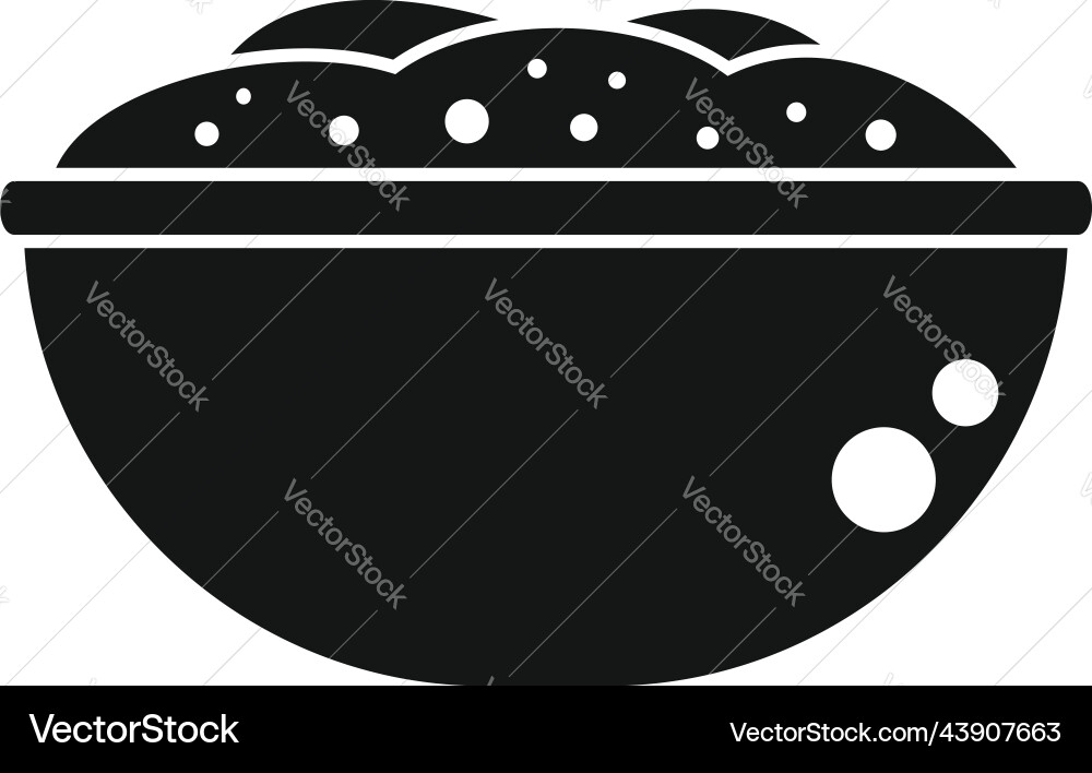 Boiled potato icon simple mash food Royalty Free Vector