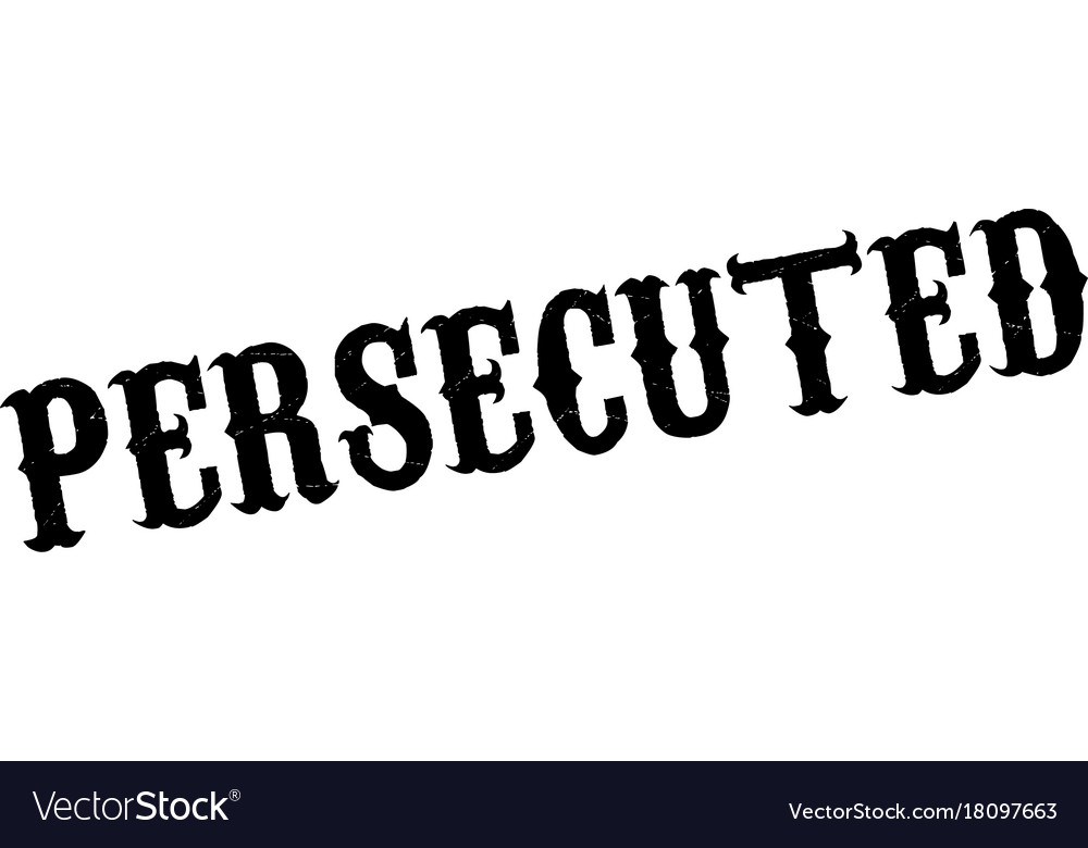 Persecuted rubber stamp Royalty Free Vector Image