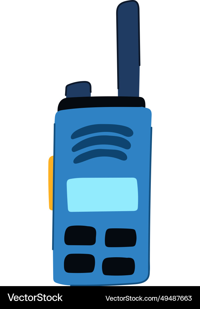 Radio walkie talkie cartoon Royalty Free Vector Image