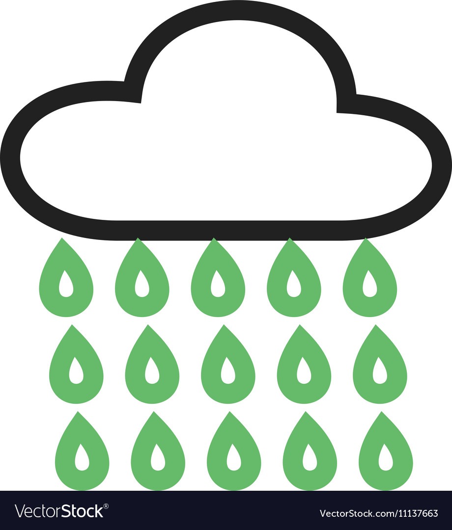 Raining Royalty Free Vector Image - VectorStock